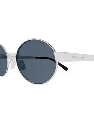 Saint Laurent Round Frame Sunglasses - Silver
