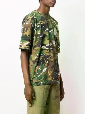 Heron Preston Camouflage Print T-shirt