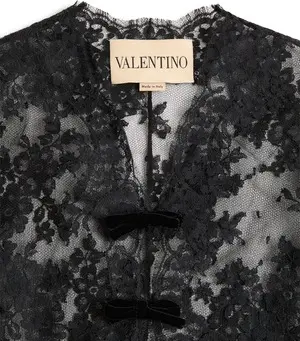Valentino Garavani Lace Shirt With Bow Detail