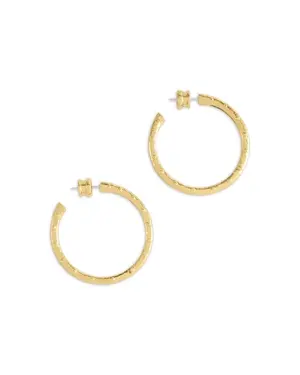 ANABEL ARAM Milos Studded Medium Hoop Earrings
