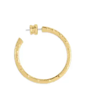 ANABEL ARAM Milos Studded Medium Hoop Earrings