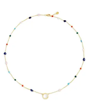 ANABEL ARAM Milos Bead Station Strand Necklace - Multi