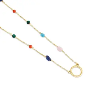 ANABEL ARAM Milos Bead Station Strand Necklace