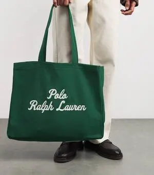 Polo Ralph Lauren Cotton Logo Tote Bag