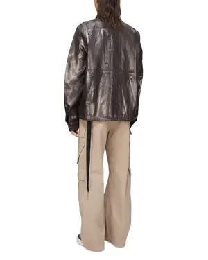 Rick Owens Concealed Zip Front Jacket - Bronze