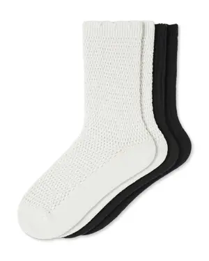 Hue Lattice Crew Socks Pack