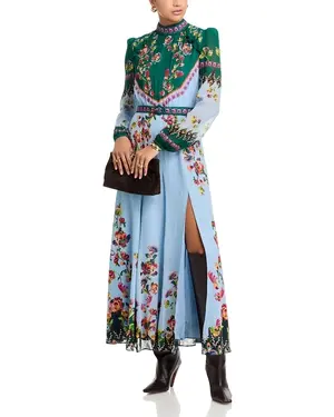 Saloni Jacqui-b Belted Midi Dress