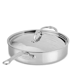 HESTAN Probond Luxe 5 Quart Professional Clad Stainless Steel Saute Pan With Lid