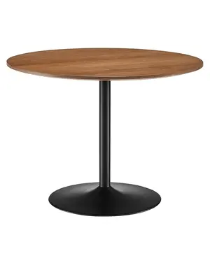 MODWAY Amuse 40" Dining Table Black And Walnut
