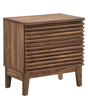 MODWAY Render Two-drawer Nightstand - Brown Overflow