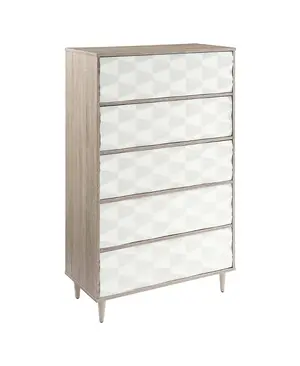 MODWAY Vespera 5-drawer Chest - Oak White