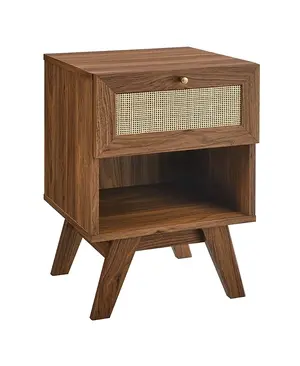MODWAY Soma 1-drawer Nightstand - Walnut