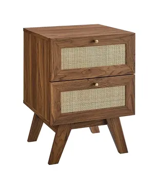 MODWAY Soma 2-drawer Nightstand Walnut