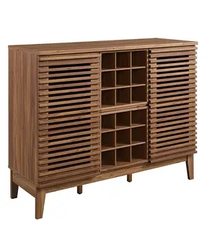 MODWAY Render Bar Cabinet - Walnut