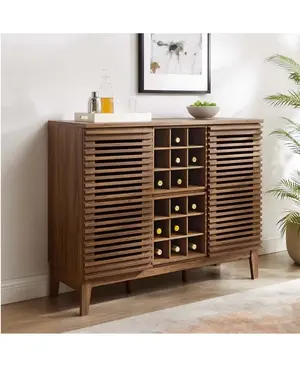 MODWAY Render Bar Cabinet - Walnut