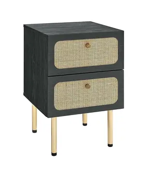 MODWAY Chaucer 2-drawer Nightstand - Black