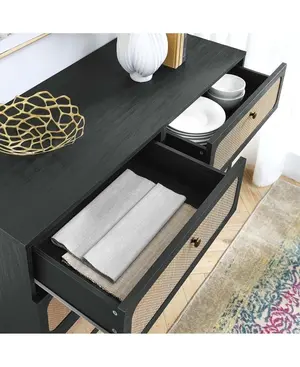 MODWAY Chaucer 6-drawer Compact Dresser - Black