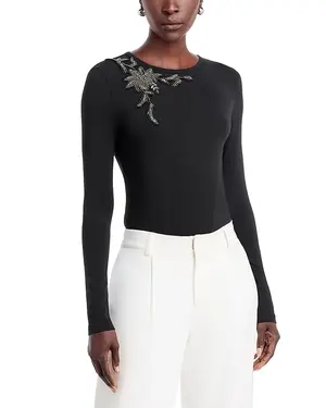 Kobi Halperin Sherrie Beaded Floral Top
