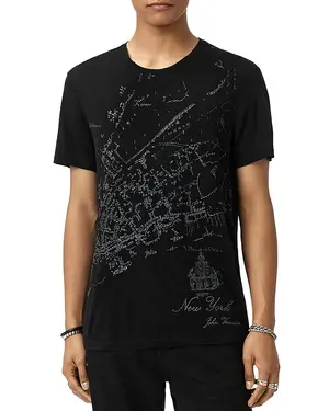 John Varvatos New York Embroidered Tee