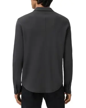 John Varvatos Drewce Button Front Shirt - Deep Charcoal