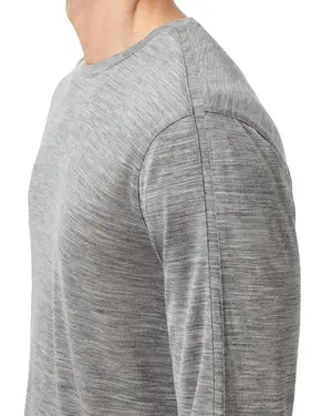 John Varvatos Clemente Long Sleeve Tee - Medium Gray