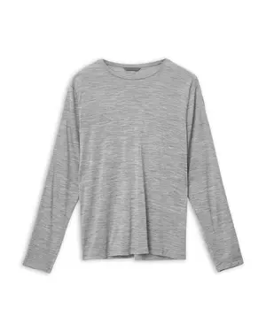 John Varvatos Clemente Long Sleeve Tee - Medium Gray