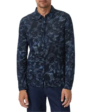 John Varvatos Vienne Printed Button Front Shirt