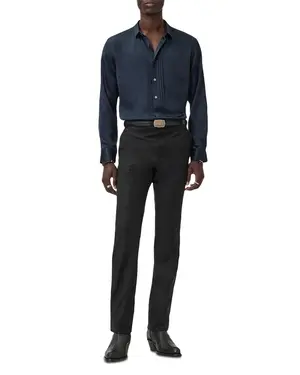 John Varvatos Albany Button Front Silk Shirt