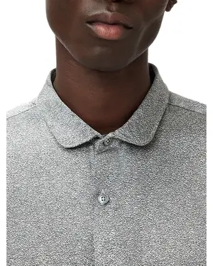 John Varvatos Orchard Button Front Silk Shirt - Silver