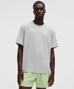 Lululemon Mile Maker Mesh Short-sleeve T-shirt Silver Drop