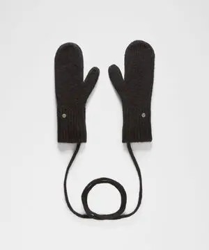 Lululemon Alpaca Wool-blend Mittens - Black