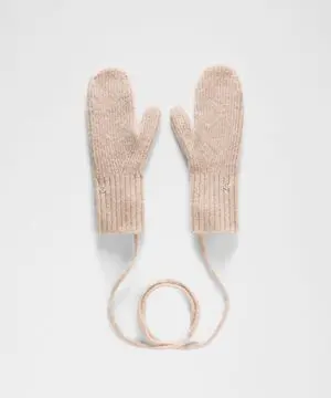 Lululemon Alpaca Wool-blend Mittens - Crepe