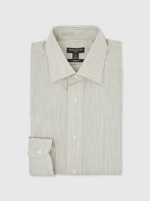 REISS Tailor Atelier Pinstripe Regular-fit Shirt