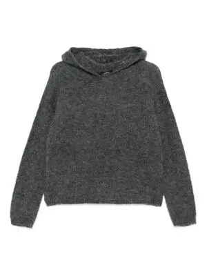 Max Mara Hooded Textured Hoodie