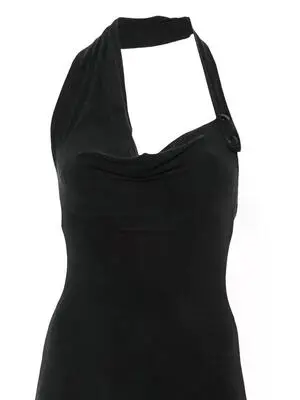 AYA MUSE Halterneck Maxi Dress - Black