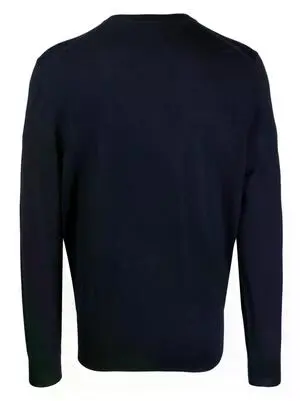 DRUMOHR V-neck Merino Wool Jumper - Blue