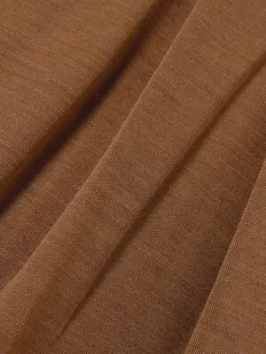 Max Mara Natale Pleated Wool-jersey Wide-leg Pants