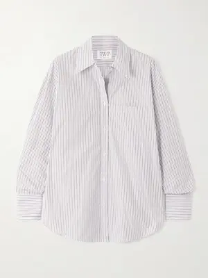 TWP Big Joe' Striped Cotton-poplin Shirt