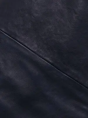 Khaite Loxley Leather Maxi Skirt - Blue