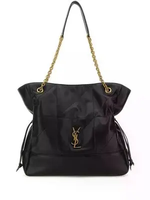Saint Laurent Leather Tote Bag - Black