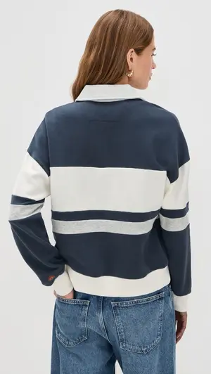Faherty Brand High Standard Fleece Rugby Top