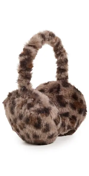 Lele Sadoughi Jessie Faux Fur Earmuffs - Leopard