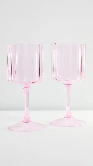 FAZEEK Wavy Wine Glasses