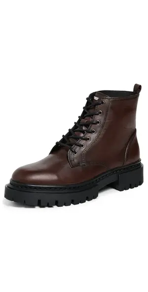 Staud Henry Combat Boots - Espresso