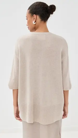 LISA YANG Camille Cashmere Sweater - Sand
