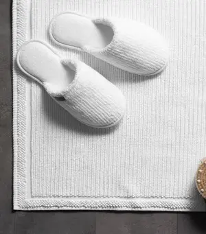 HAMAM Organic Cotton Raya Slippers - White
