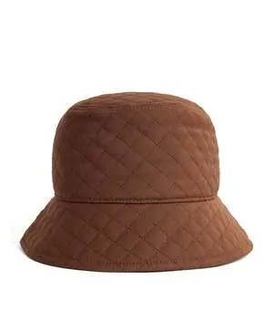 Eleventy Quilted Bucket Hat - Beige