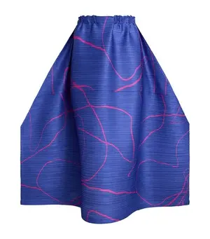 Issey Miyake Printed Pause Midi Skirt