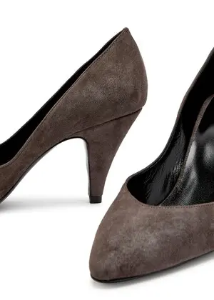 JUDE Haze 75 Suede Pumps - Light Brown