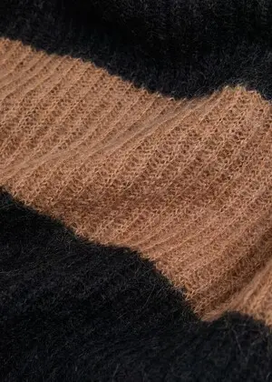 Max Mara Ricetta Striped Open-knit Jumper